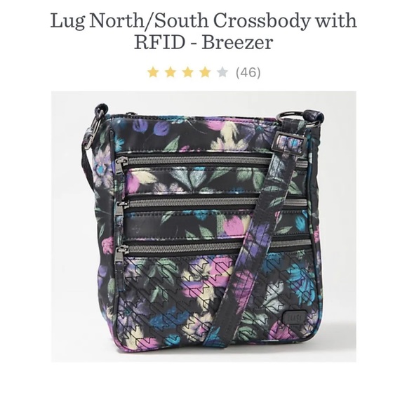 lug | Bags | Lug Breezer Crossbody Shoulder Bag Floral Print Bloom ...